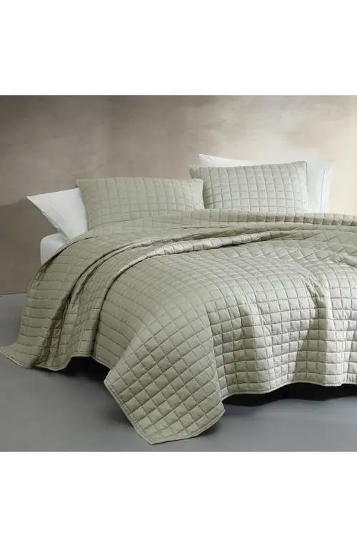 CALVIN KLEIN HOME Solid Quilt & Sham Set - Medium Green