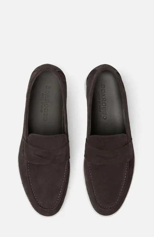 SCAROSSO Luciana Loafers - Brown - Suede