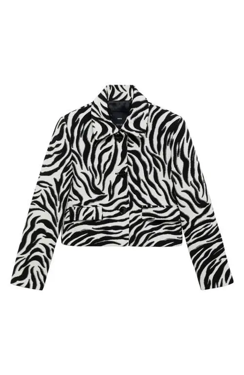 Mango Zebra Print Jacket
