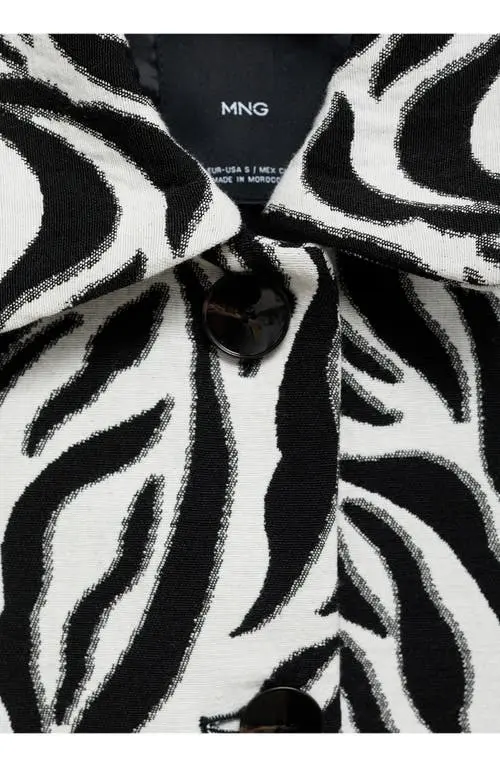 Mango Zebra Print Jacket