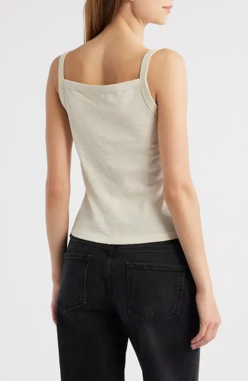 Rag & Bone Slub Cotton Square Neck Tank