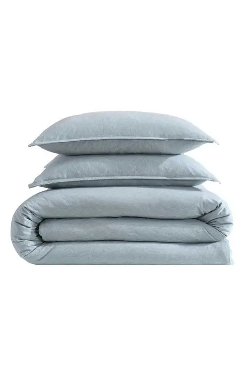 CALVIN KLEIN HOME Modern Cotton Blend Duvet & Shams Set - Pastel Blue