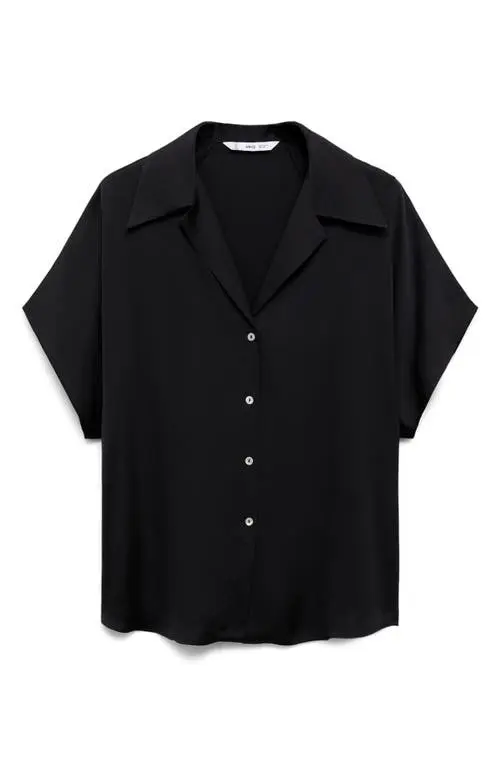 Mango Satin Button-up Shirt