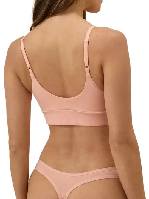 PACT Organic Cotton Everyday Mid Rise Thong 6-pack - Dotted Daisies