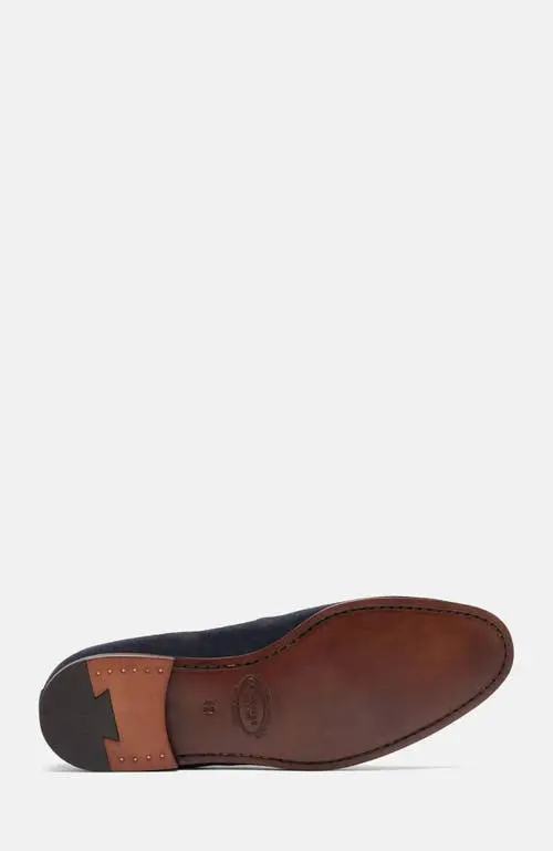 SCAROSSO Flavio Tassel Loafers - Blue - Suede