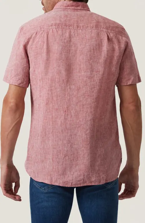34 Heritage Short Sleeve Linen Button-up Shirt
