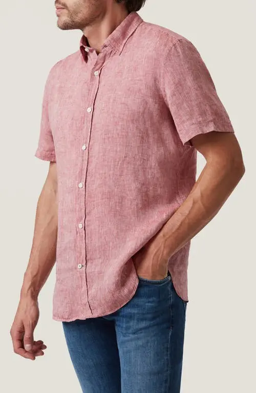 34 Heritage Short Sleeve Linen Button-up Shirt