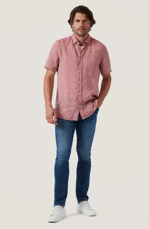 34 Heritage Short Sleeve Linen Button-up Shirt