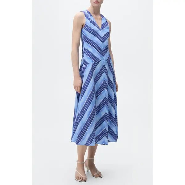 Mango Stripe A-line Dress