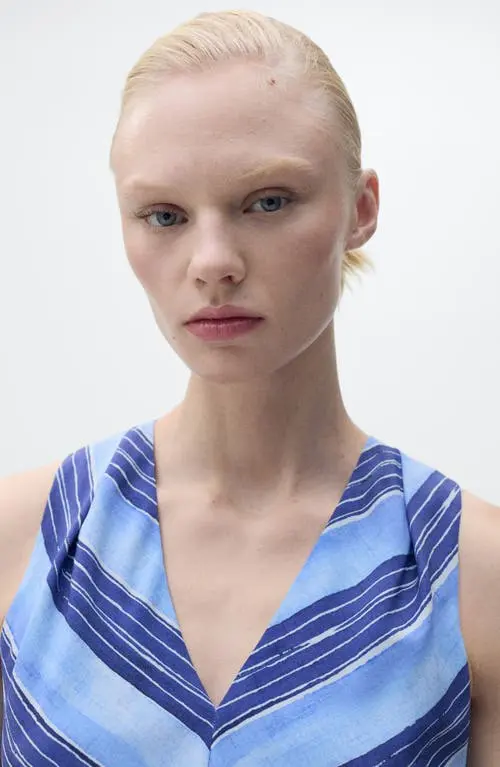 Mango Stripe A-line Dress