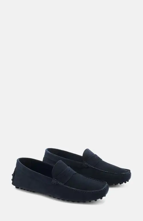 SCAROSSO Michael Driving Loafers - Blue - Suede