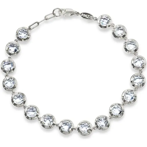 Anzie Mlia Topaz Tennis Bracelet - Silver