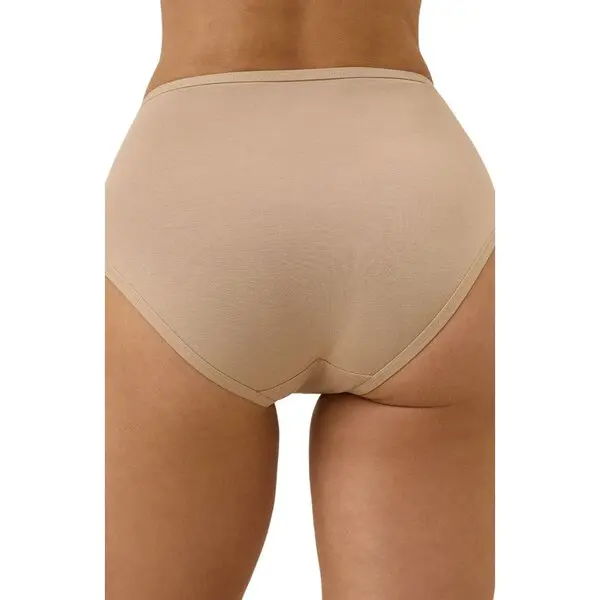 PACT Organic Cotton Everyday High Rise Brief 6-pack - Warm Neutrals
