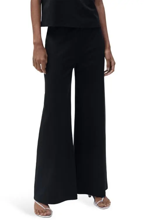 Mango Wide-leg Cropped Trousers