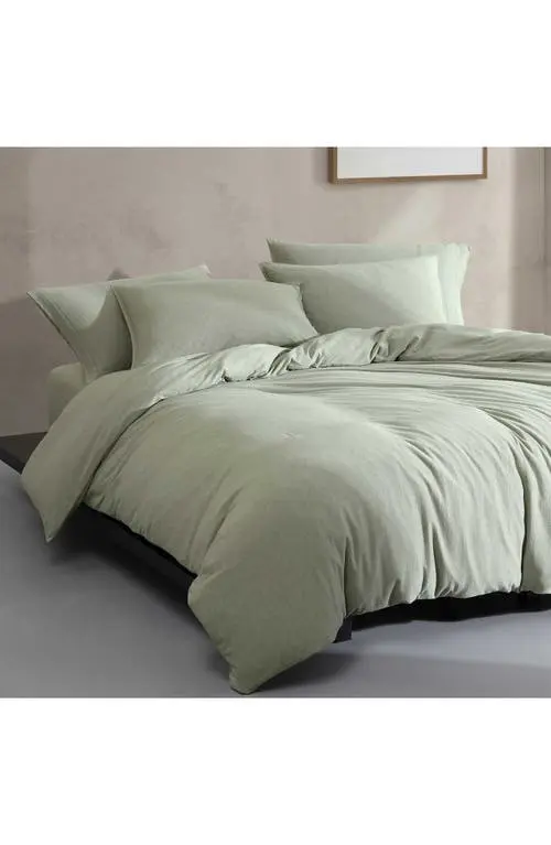 CALVIN KLEIN HOME Modern Cotton Blend Comforter & Sham Set - Pastel Green