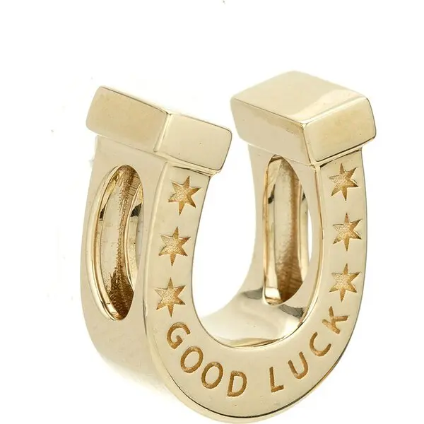 Adina Reyter Good Luck Horseshoe Pendant Charm - Yellow