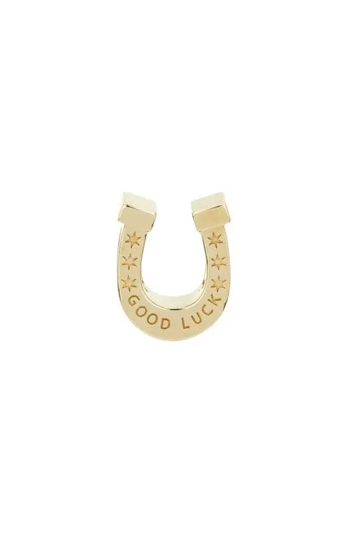Adina Reyter Good Luck Horseshoe Pendant Charm - Yellow
