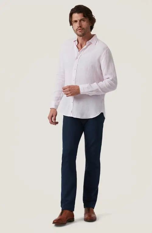 34 Heritage Linen Chambray Button-up Shirt - Pink