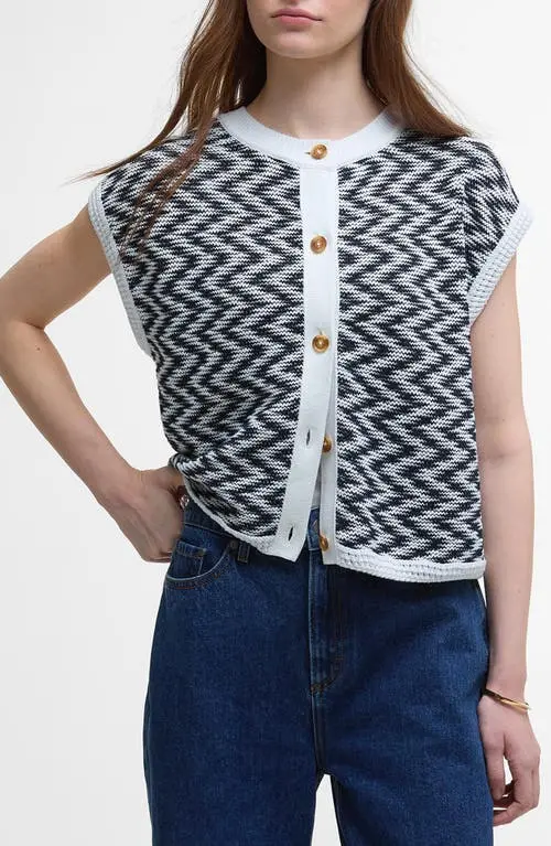 Barbour Short Sleeve Cotton Cardigan