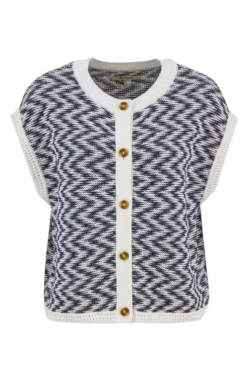 Barbour Short Sleeve Cotton Cardigan