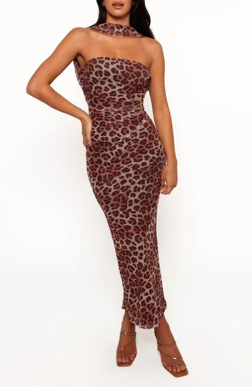 PETAL & PUP Antonie Stretch Mesh Midi Dress