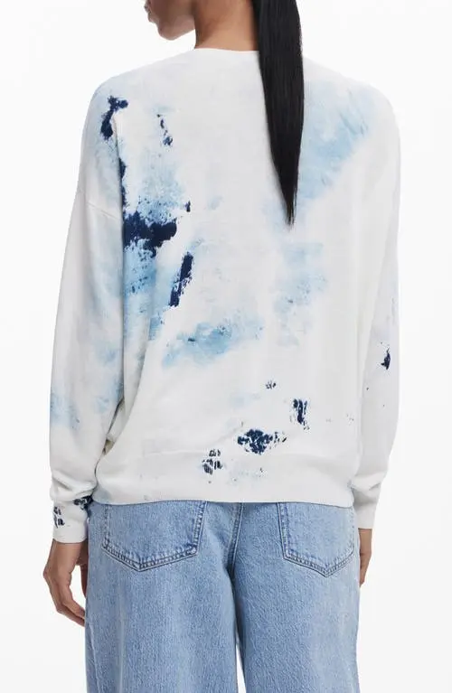 Desigual Floral V-neck Sweater