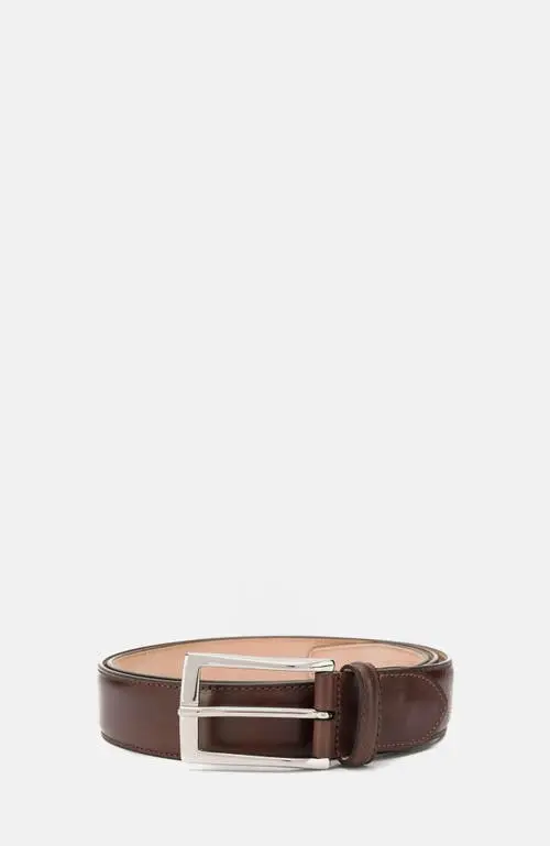 SCAROSSO Classic Calfskin Belt - Brown Calf