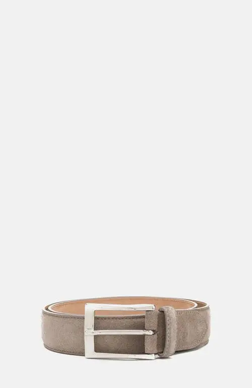 SCAROSSO Classic Belt - Taupe Suede