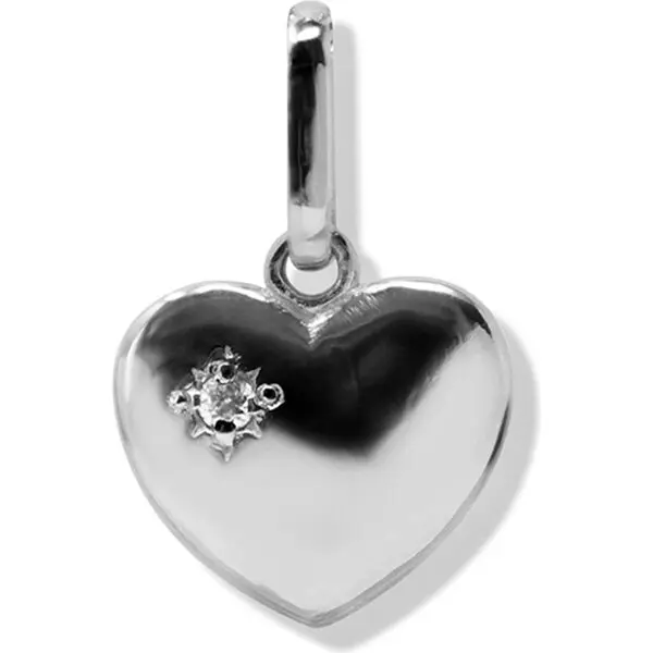 Anzie Jac + Jo Icon Heart Sapphire Charm - Silver