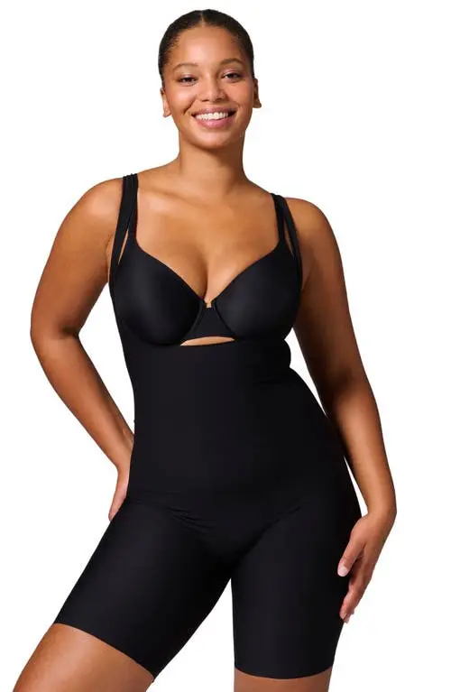 Simone Perele Story Open-bust Shaper Bodysuit - Black