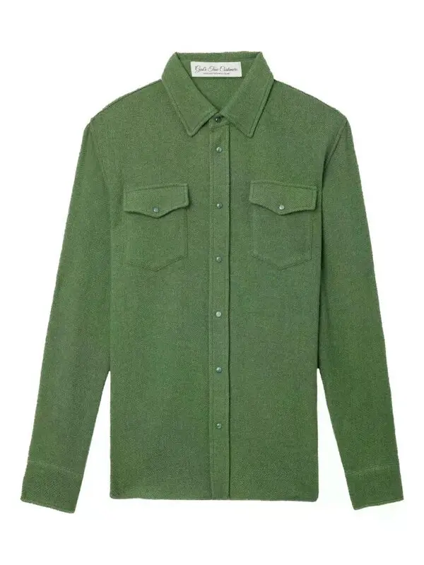 GOD'S TRUE CASHMERE Cashmere Shirt - Green