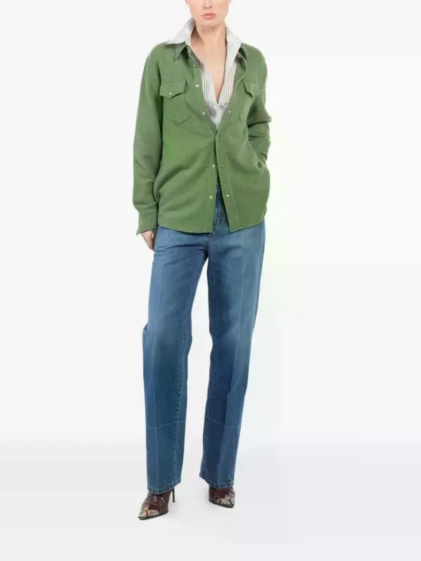GOD'S TRUE CASHMERE Cashmere Shirt - Green