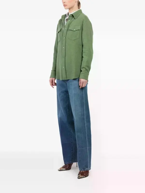 GOD'S TRUE CASHMERE Cashmere Shirt - Green