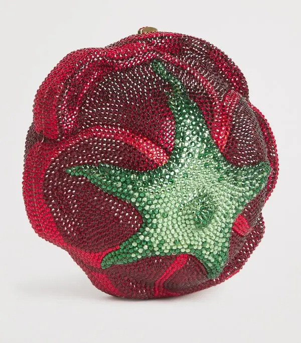 Judith Leiber Crystal-embellished Rose Clutch
