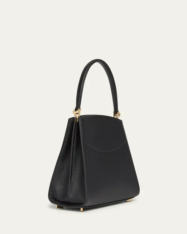 FERRAGAMO Small Box Leather Top-handle Bag