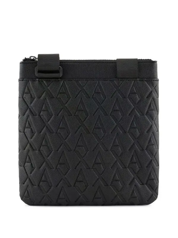 Armani Exchange Monogram-embossed Messenger Bag