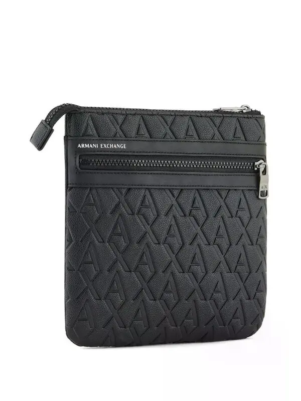 Armani Exchange Monogram-embossed Messenger Bag