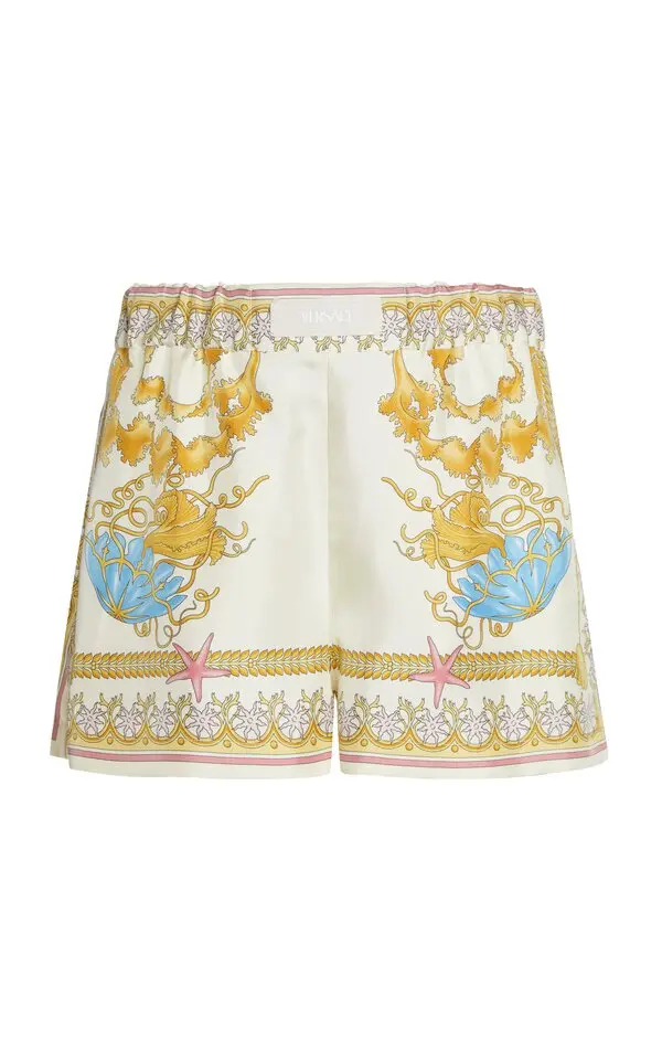 Versace La Vacanza Silk Twill Board Shorts