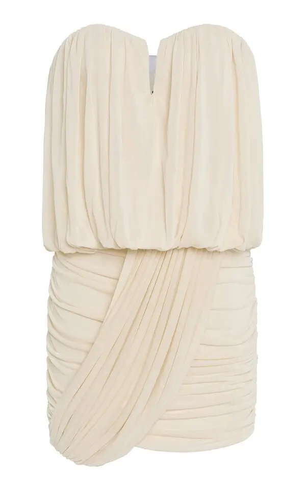 Isabel Marant Étoile Adelita Draped Knit-jersey Mini Dress - Ivory