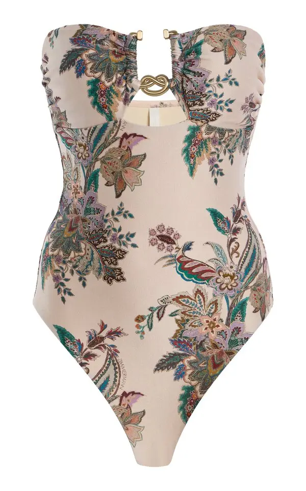 Zimmermann Rhiannon Strapless One-piece Swimsuit - Multi