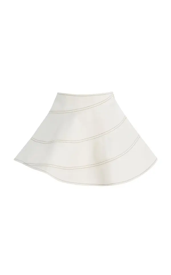 K.NGSLEY Calliope Mini Skirt - Ivory