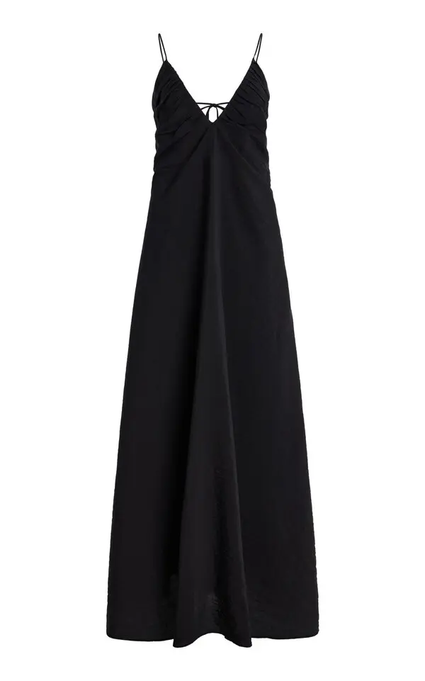 RÓHE Hammered-silk Maxi Dress