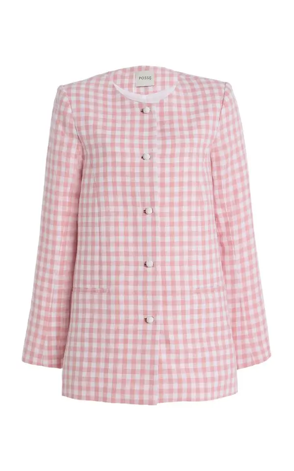 Posse Riviera Rio Checked Linen Jacket