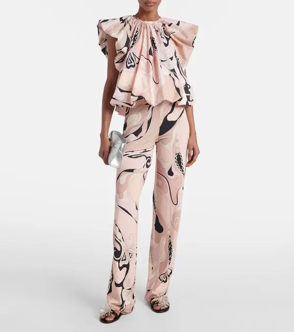 Emilio Pucci Orchidee Cotton Top