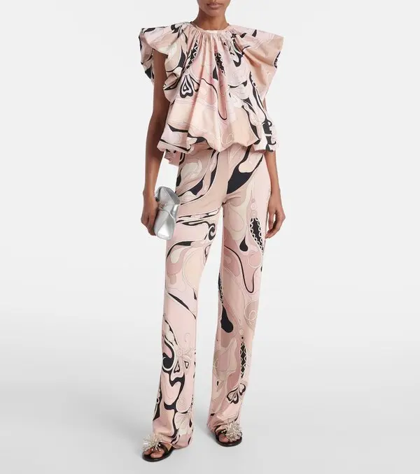 Emilio Pucci Orchidee Cotton Top
