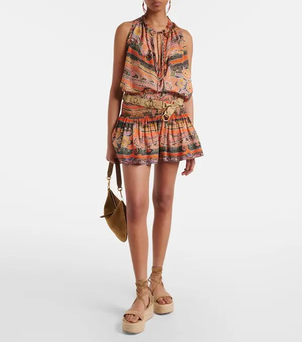 GIANVITO ROSSI Suede-trimmed Platform Espadrilles - Brown
