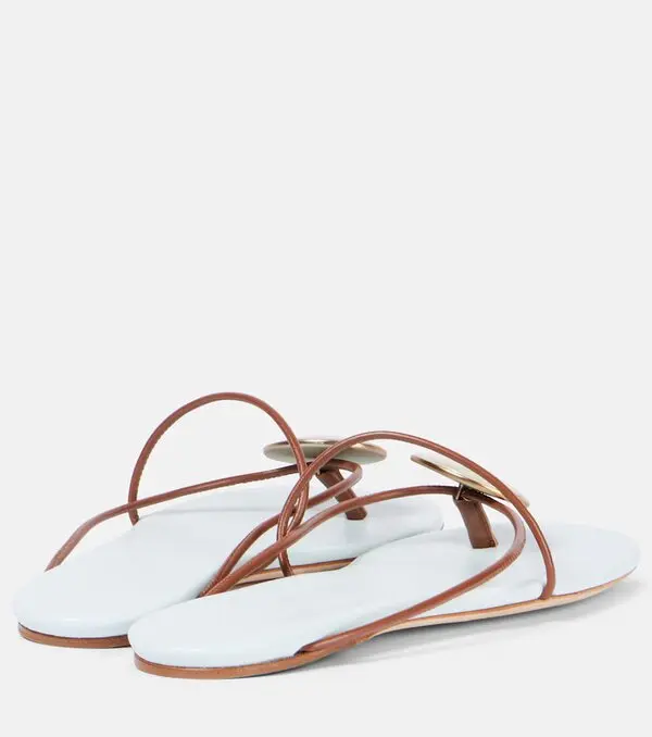 Christopher Esber Doma Embellished Leather Sandals - Blue