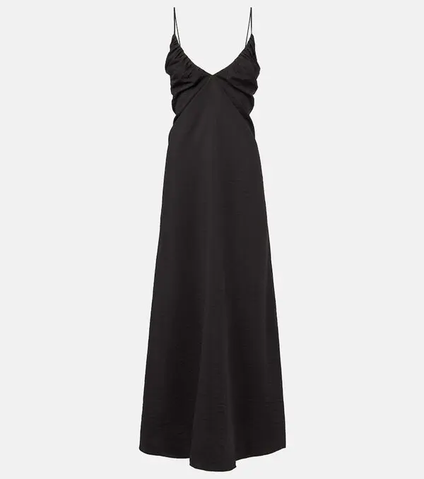 RÓHE Silk-blend Maxi Dress - Black