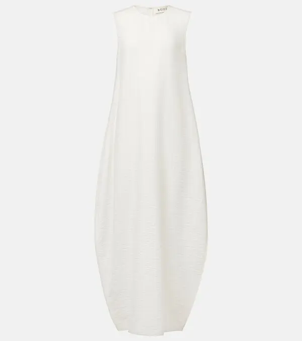 RÓHE Silk-blend Maxi Dress - White
