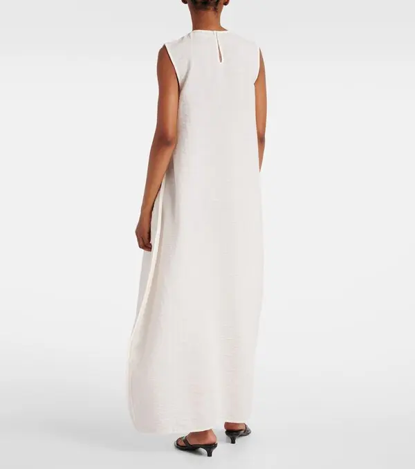 RÓHE Silk-blend Maxi Dress - White